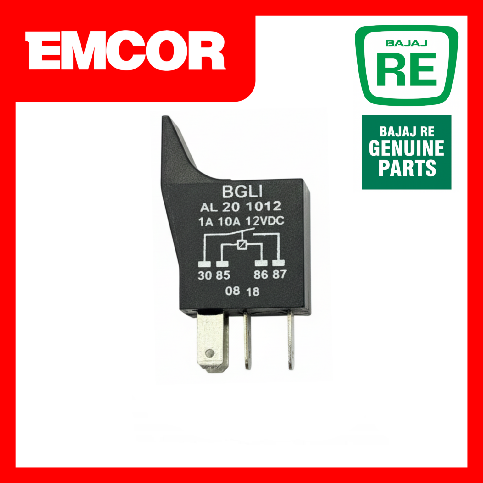BAJAJ PARTS RELAY HEAD LIGHT (AL201012) | EMCOR
